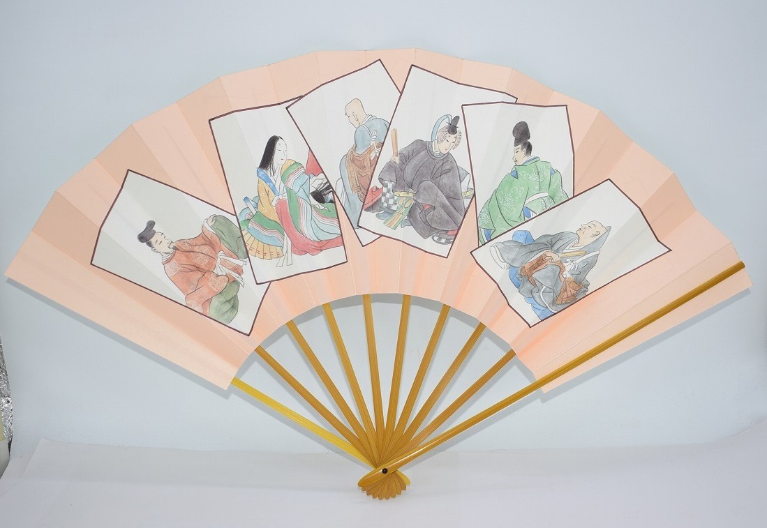 Yahoo!オークション - 飾扇 六歌仙絵 (4) 複製 02-8907-04