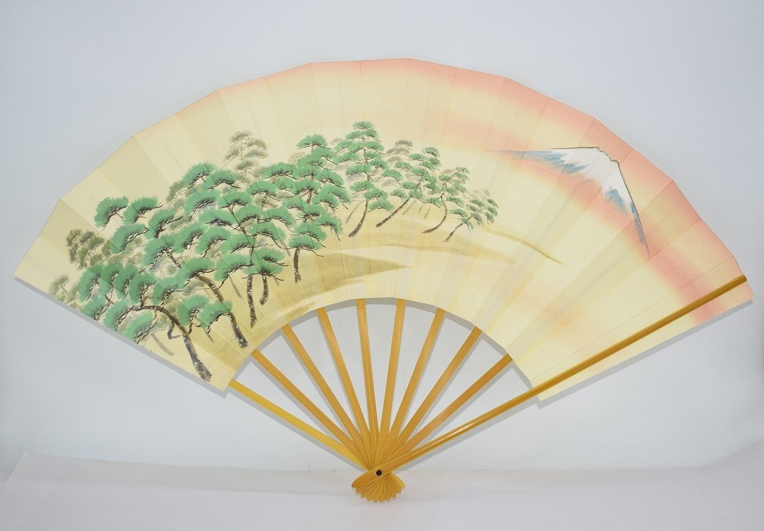Yahoo!オークション - 飾扇 富士に桜/三保の松原絵 (5) 複製 02-8907-0...