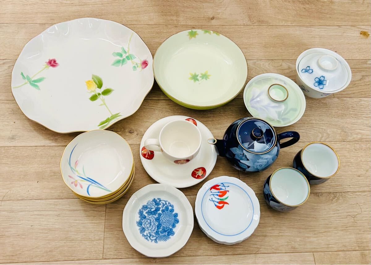 自宅保管品】【 深川製磁/香蘭社 】おまとめ/急須/湯呑み/小皿 自宅保管品】【 深川製磁/香蘭社 】おまとめ/急須/湯呑み/小皿