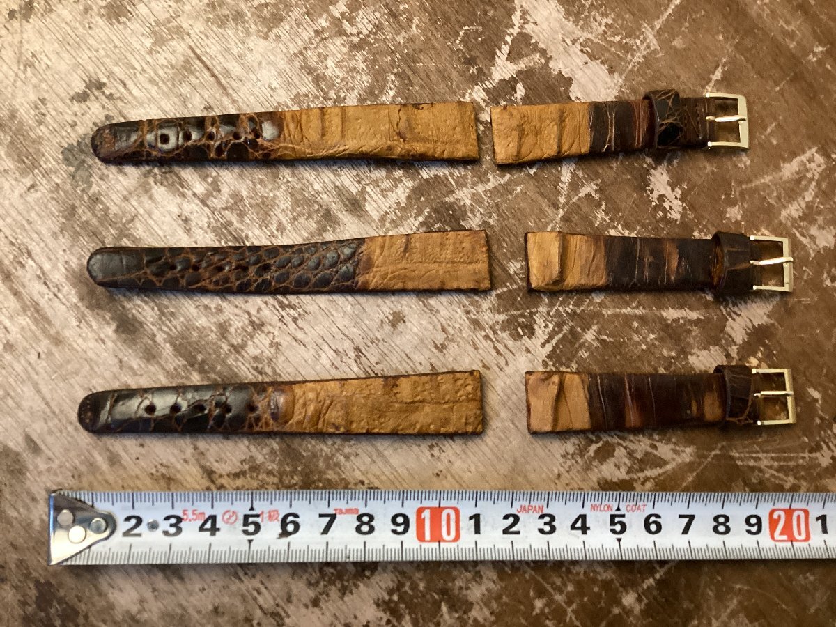Yahoo!オークション - TT-4203 送料込 ワニ革 ワニ皮 腕時計 時計 バン...