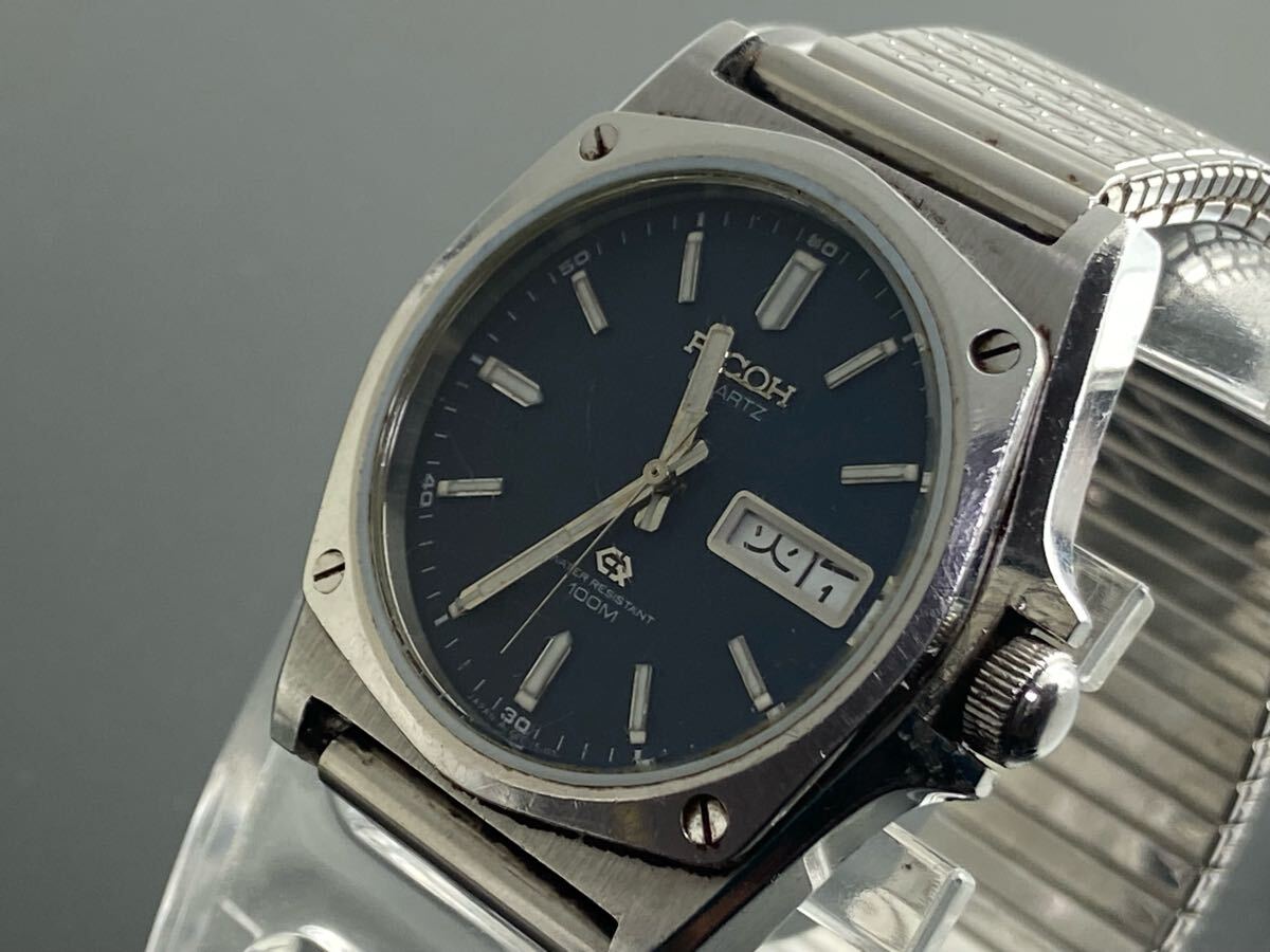 Yahoo!オークション - [A1504]1円～ メンズ腕時計 クォーツ RICOH リコ...