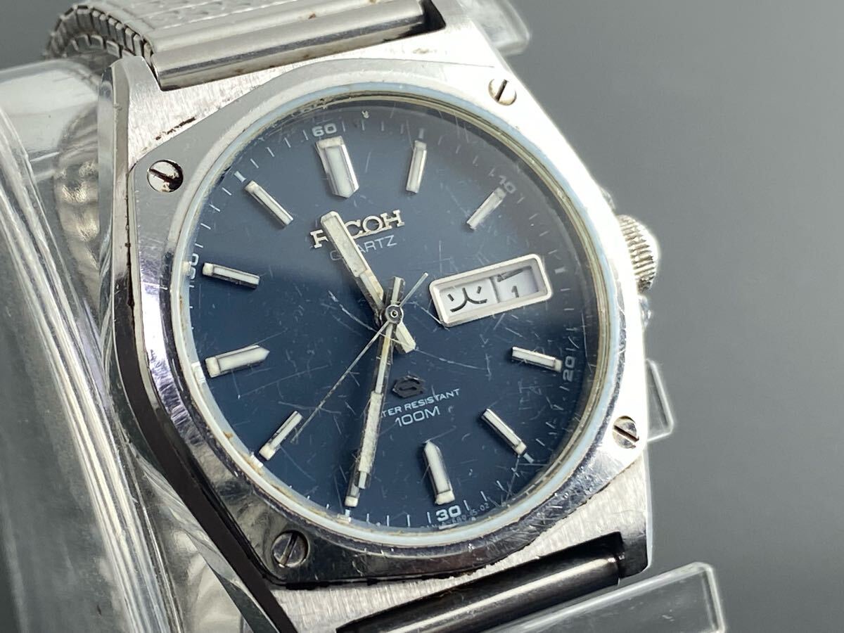 Yahoo!オークション - [A1504]1円～ メンズ腕時計 クォーツ RICOH リコ...