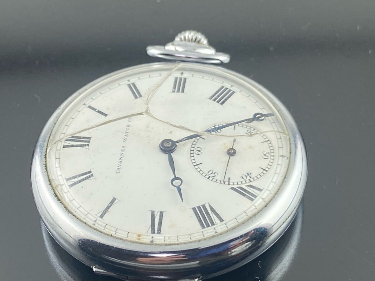 Yahoo!オークション - [A1498]1円～ 手巻 懐中時計 スモセコ TAVANNES ...