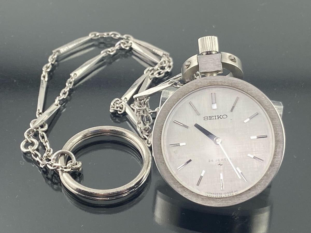 Yahoo!オークション - [A1498]1円～ 手巻 懐中時計 提げ時計 セイコーS...