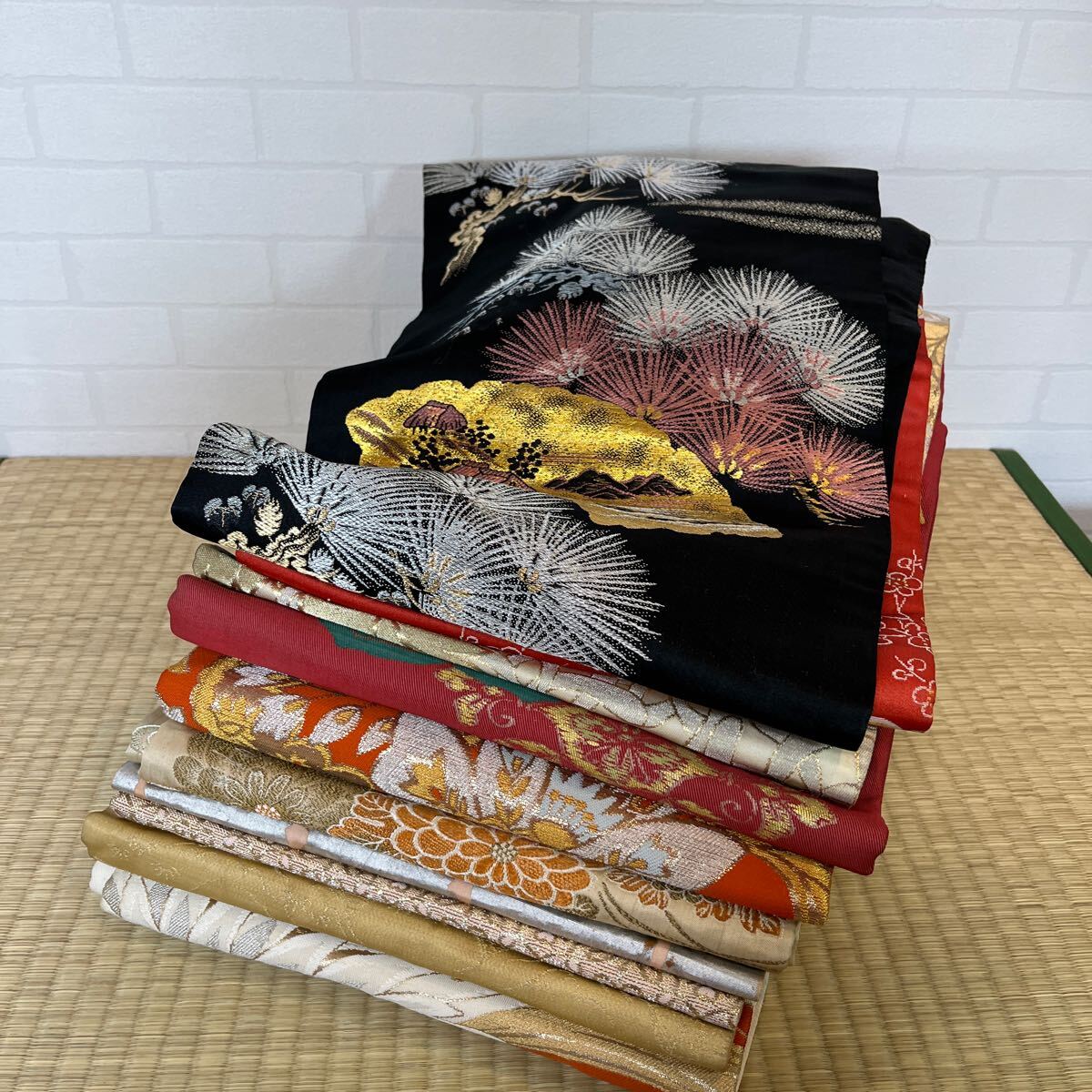 Yahoo!オークション - 中古 名古屋帯 アンティーク まとめて 10品 A254