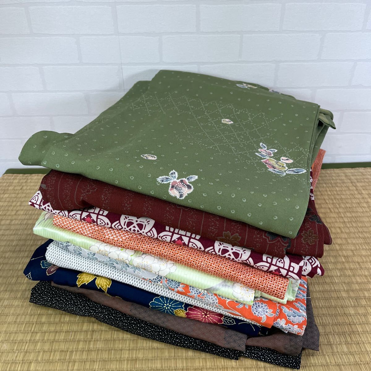 Yahoo!オークション - 洗える着物 着物 小紋 まとめて 10品 A348