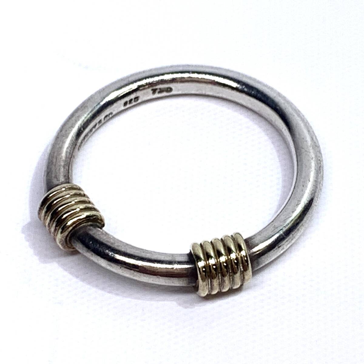 1円 6TA40540325 Tiffany&Co. ティファニー バンドウィズ 2ワイヤー リング SV925 K18 シルバー/ゴールド 品 アクセサリー(シルバー)｜売買された ...