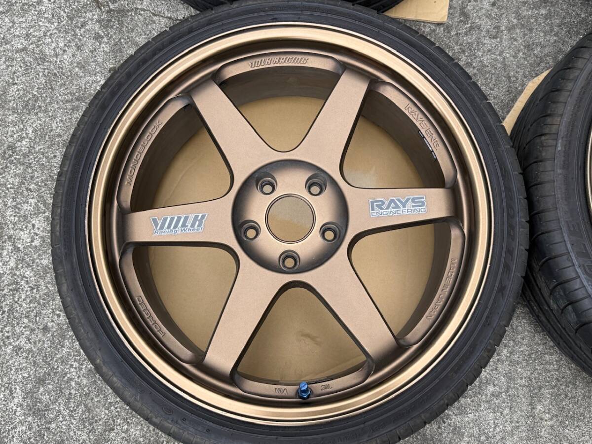 Yahoo!オークション - RAYS TE37 19 インチ 8.5J ＋43 ブロンズ PCD114...