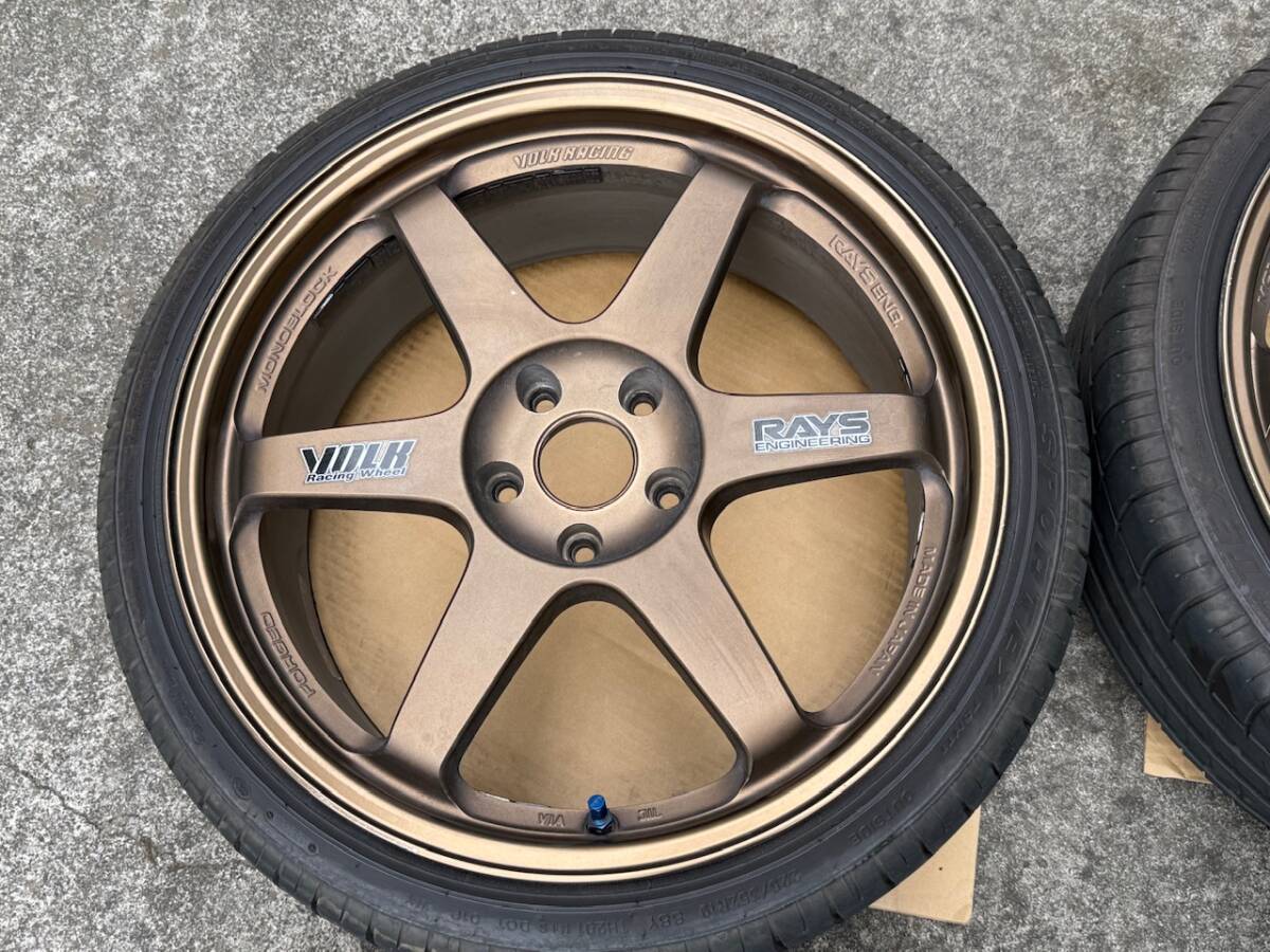 Yahoo!オークション - RAYS TE37 19 インチ 8.5J ＋43 ブロンズ PCD114...