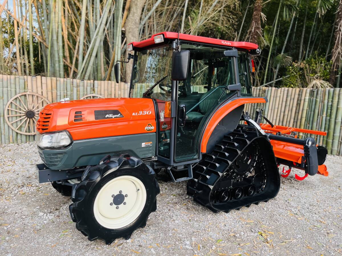 クボタ トラクター KL330 Kingwel 33馬力 712時間 パワクロ AD/倍速/4WD/2WD オート/バックアップ モンロ 自動水平 ロータリーRL175T(車体)｜売買された ...