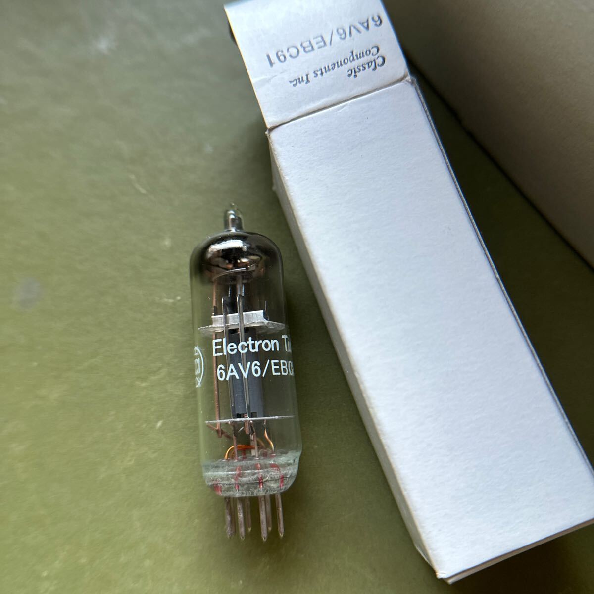 Yahoo!オークション - 1‘NOS 真空管 6AV6 EBC91 三極 μ 100 12AX7 片...
