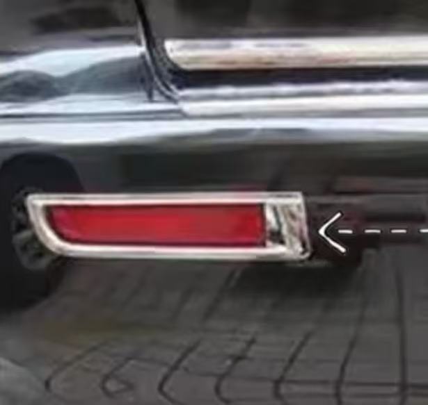 Yahoo!オークション - バンパー装着 鏡面仕上げ メッキ リフレクター ...