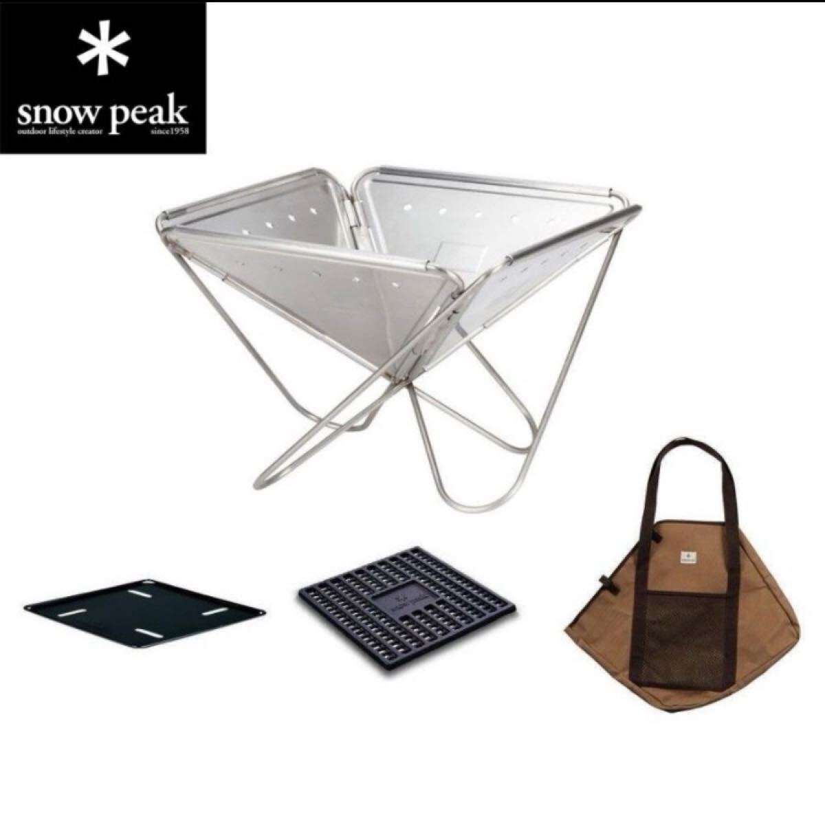 Yahoo!オークション - スノーピーク 焚火台Lスターターセット SET-112S...