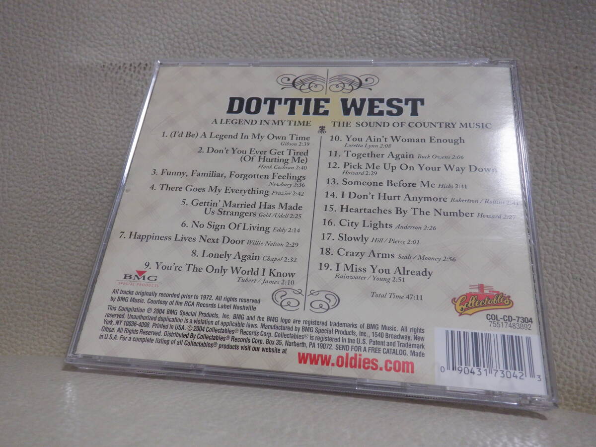 Yahoo!オークション - [CD] DOTTIE WEST / A LEGEND IN MY TIME・THE S...
