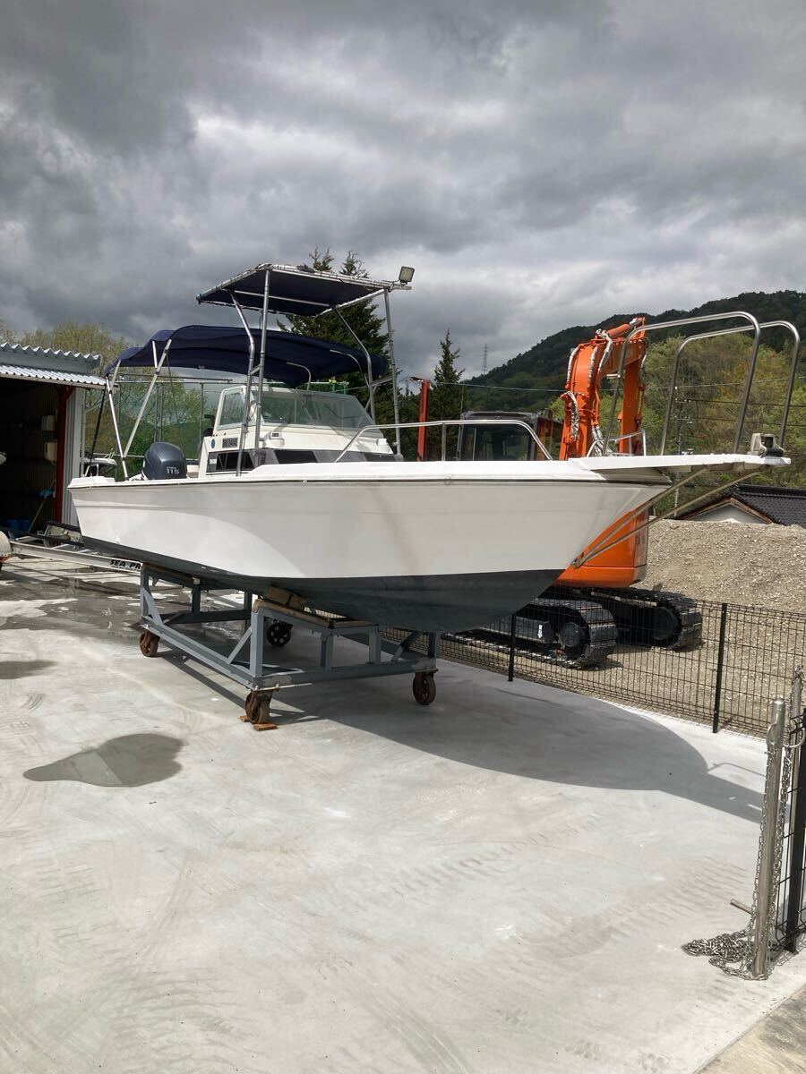 Yahoo!オークション - ヤマハUF23フル装備 ヤマハ115馬力 魚探 陸上保...