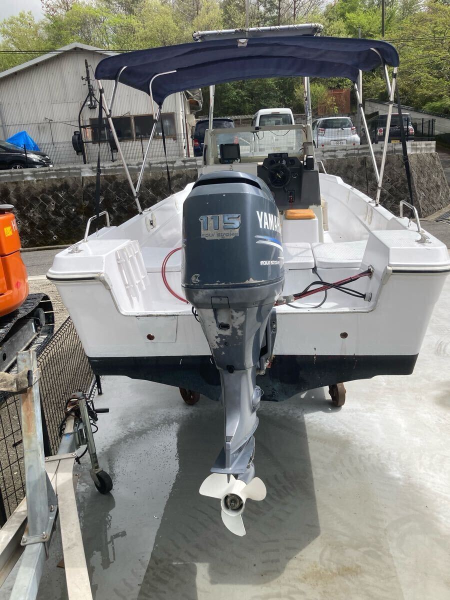 Yahoo!オークション - ヤマハUF23フル装備 ヤマハ115馬力 魚探 陸上保...