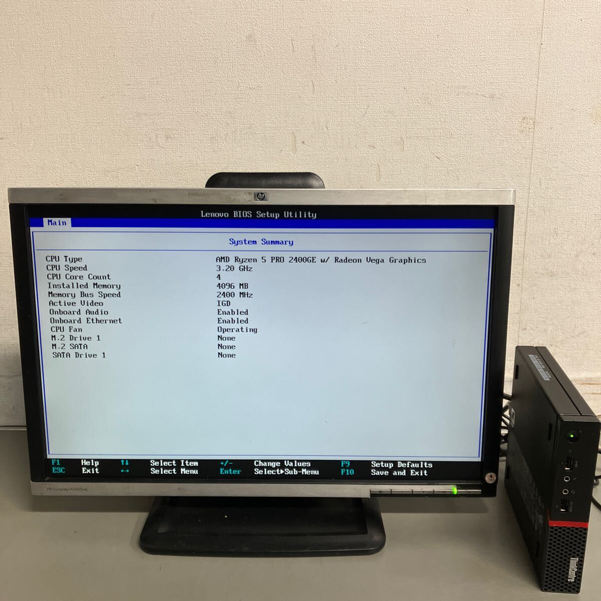 Yahoo!オークション - B149 Lenovo ThinkCentre M715q S15300 AMD Ryze...
