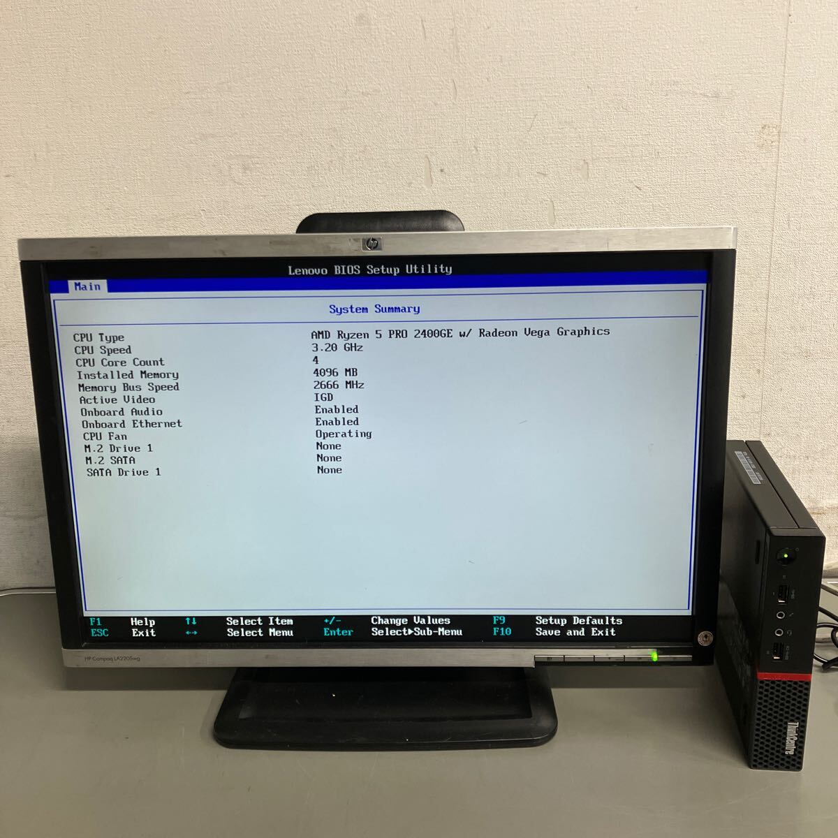 Yahoo!オークション - B152 Lenovo ThinkCentre M715q S15300 AMD Ryze...