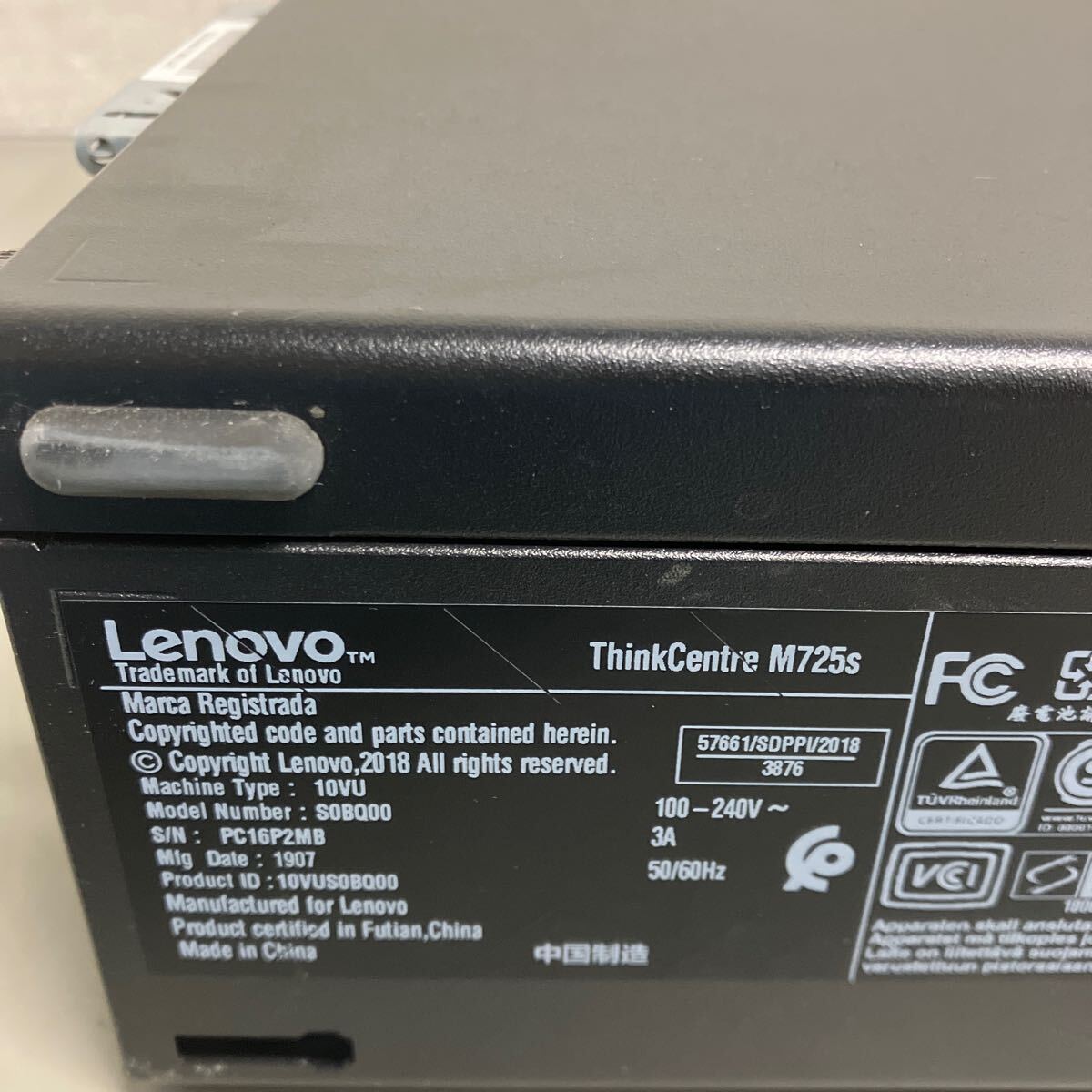 Yahoo!オークション - C196 Lenovo ThinkCentre M725s SOBQ00 AMD Ryze...