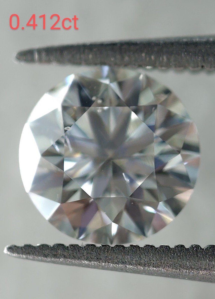 Yahoo!オークション - 【4/11(金)】天然ダイヤモンド ルース 0.412ct D...