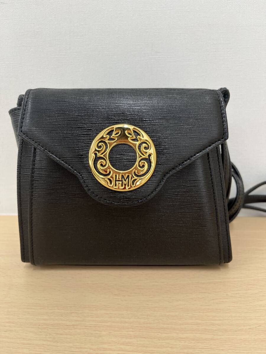 3923】HANAE MORI ハナエモリ レザー 2WAY ハンドバッグ 3923】HANAE MORI ハナエモリ レザー 2WAY ハンドバッグ
