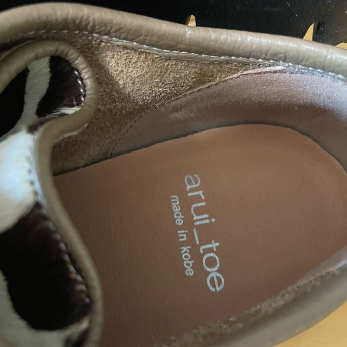 Yahoo!オークション - 【日本製arui_toe】新品未使用やわらか軽量レザ...
