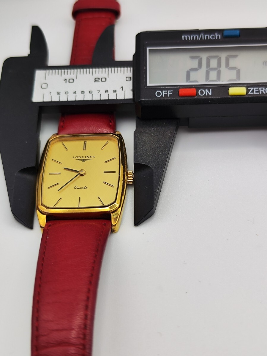 稼働品 ロンジン メンズ腕時計 ゴールド文字盤 新品電池 稼働品 ロンジン メンズ腕時計 ゴールド文字盤 新品電池
