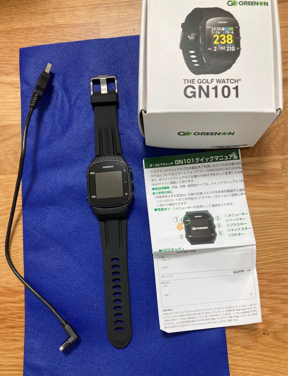 Yahoo!オークション - 中古良品 2ラウンドのみ使用 ゴルフウォッチ グ...