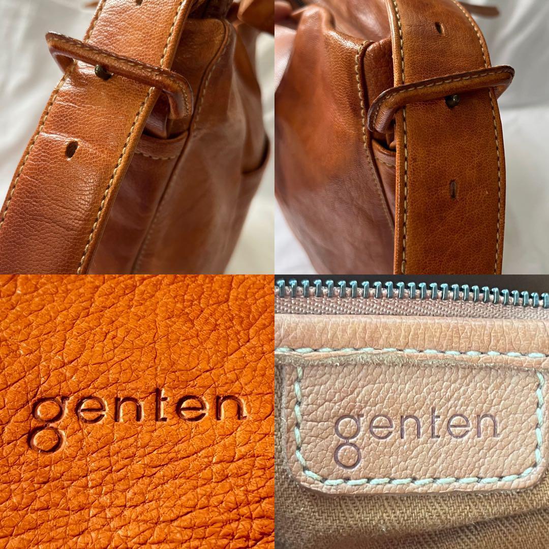 Yahoo!オークション - 【希少】genten ゲンテン ショルダーバッグ 大容...