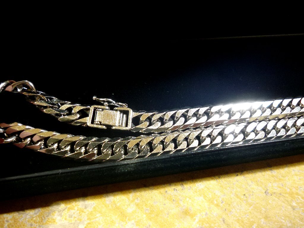 Yahoo!オークション - 本物プラチナ850 Pt850 喜平6面ダブル 約100.7g ...