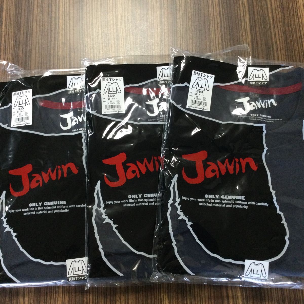 Yahoo!オークション - 自重堂 Jawin 長袖Tシャツ 3枚セット 55304 ネ...