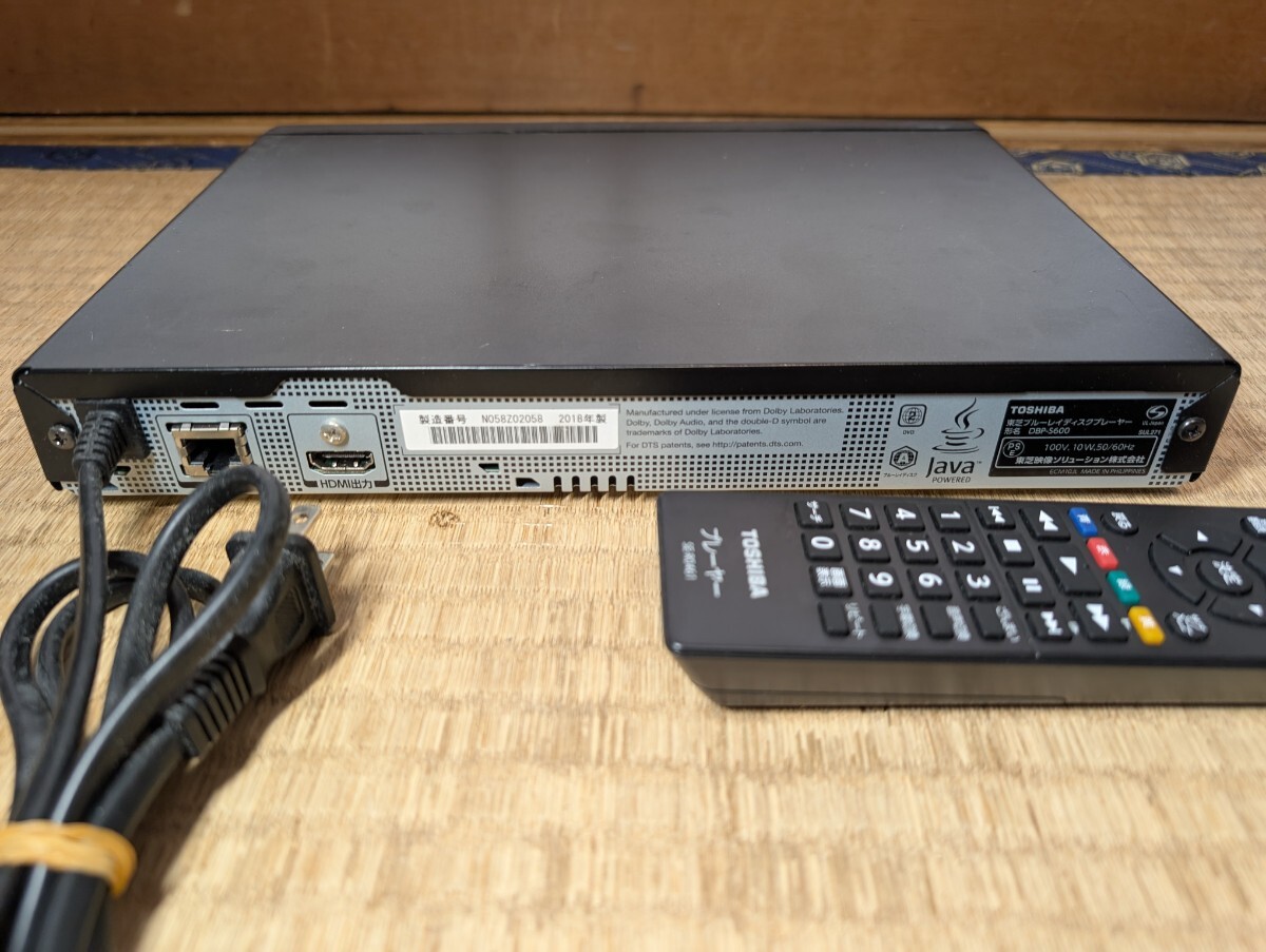 Yahoo!オークション - 東芝 REGZA BDプレーヤー DBP-S600 SR-R0461 中...