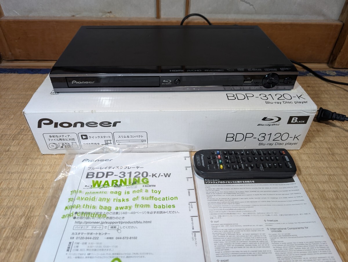 Yahoo!オークション - Pioneer BDP-3120 RC-3074 ブルーレイプレーヤー...