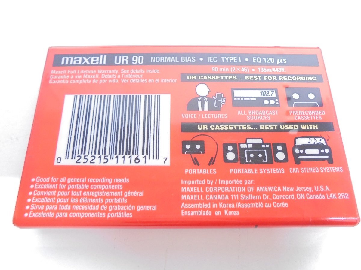 Yahoo!オークション - 【41】1円～maxell マクセル カセットテープ UR9...