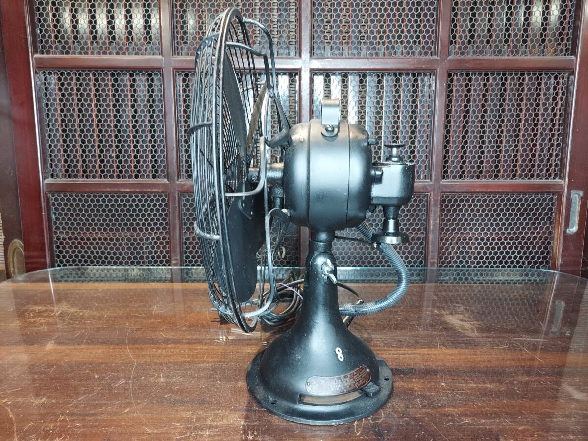 Yahoo!オークション - K09-0428 アンティーク 古鉄製 扇風機 卓上扇風...