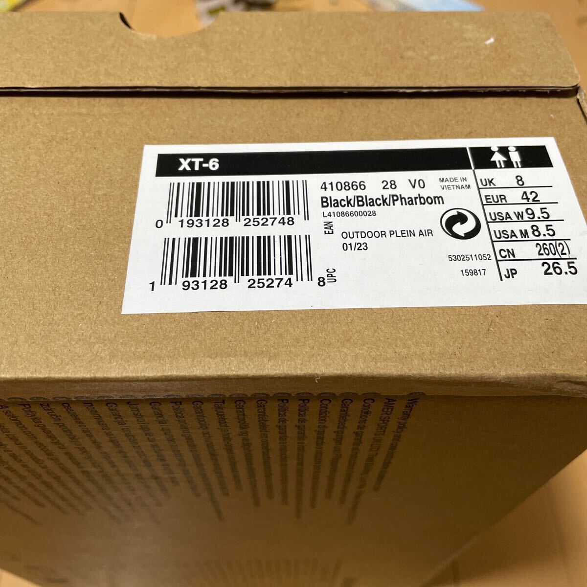 Yahoo!オークション - サロモン アドバンスト SALOMON XT6 26.5cm 新品