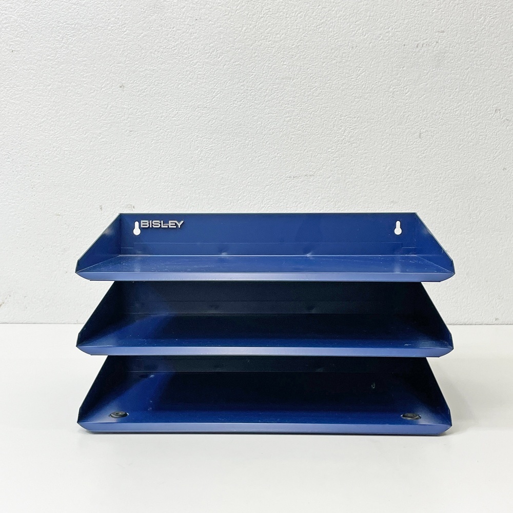 Yahoo!オークション - ビスレー BISLEY 3段 レターラック ブルー 書類...