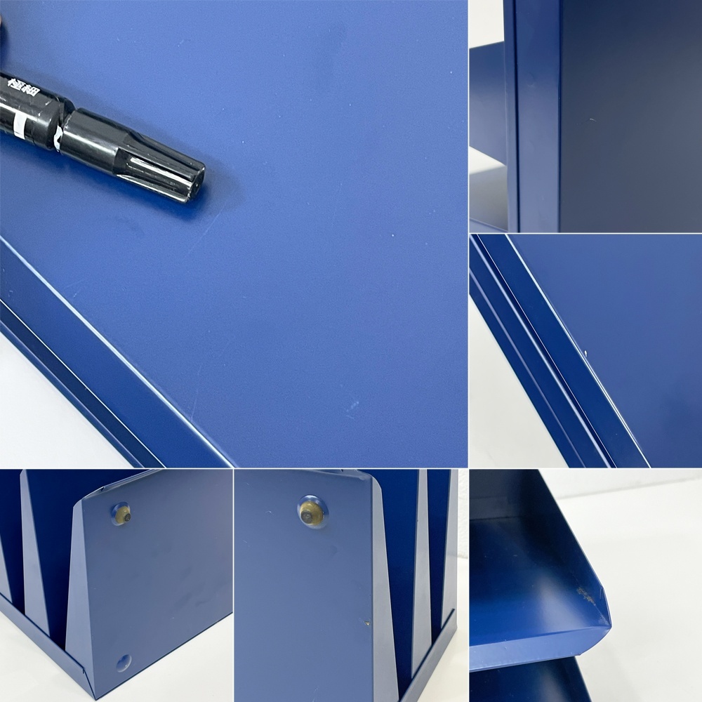 Yahoo!オークション - ビスレー BISLEY 3段 レターラック ブルー 書類...