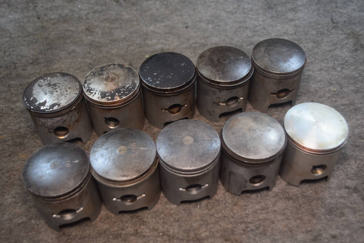 Yahoo!オークション - 【Y25-0664】KAWASAKI H1-500用 ピストン10個セ...