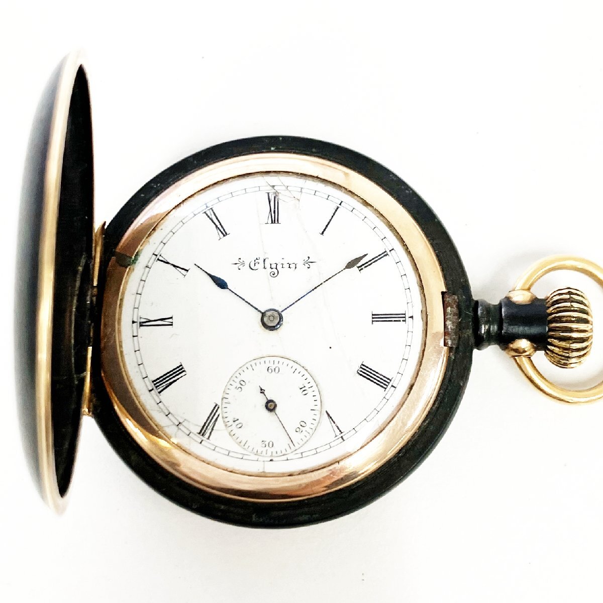 1円スタート】【アンティーク】ELGIN エルジン スモセコ GP×SS 1円スタート】【アンティーク】ELGIN エルジン スモセコ GP×SS