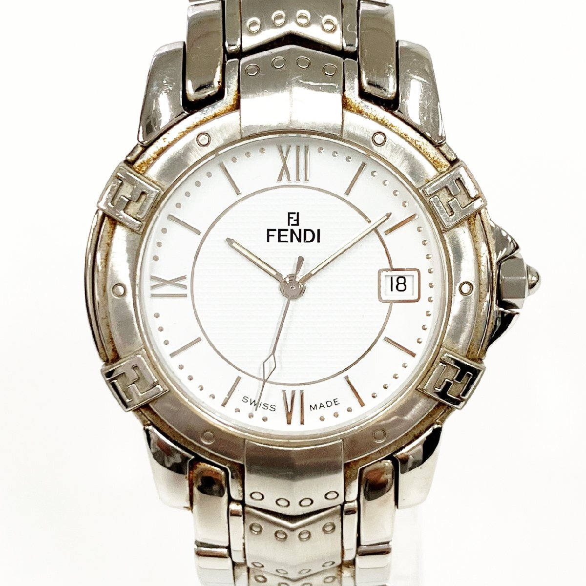 1円スタート FENDI フェンディ 3500G SS ホワイト文字盤 クオーツ メンズ腕時計 415306(フェンディ)｜売買されたオークション情報、yahooの商品情報をアーカイブ公開 ...