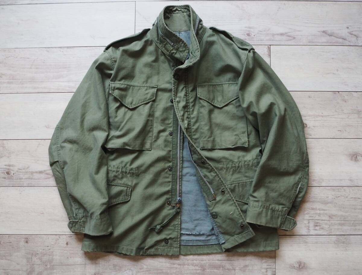 Yahoo!オークション - 米軍実物 M-65 フィールドジャケット セカンドモ...