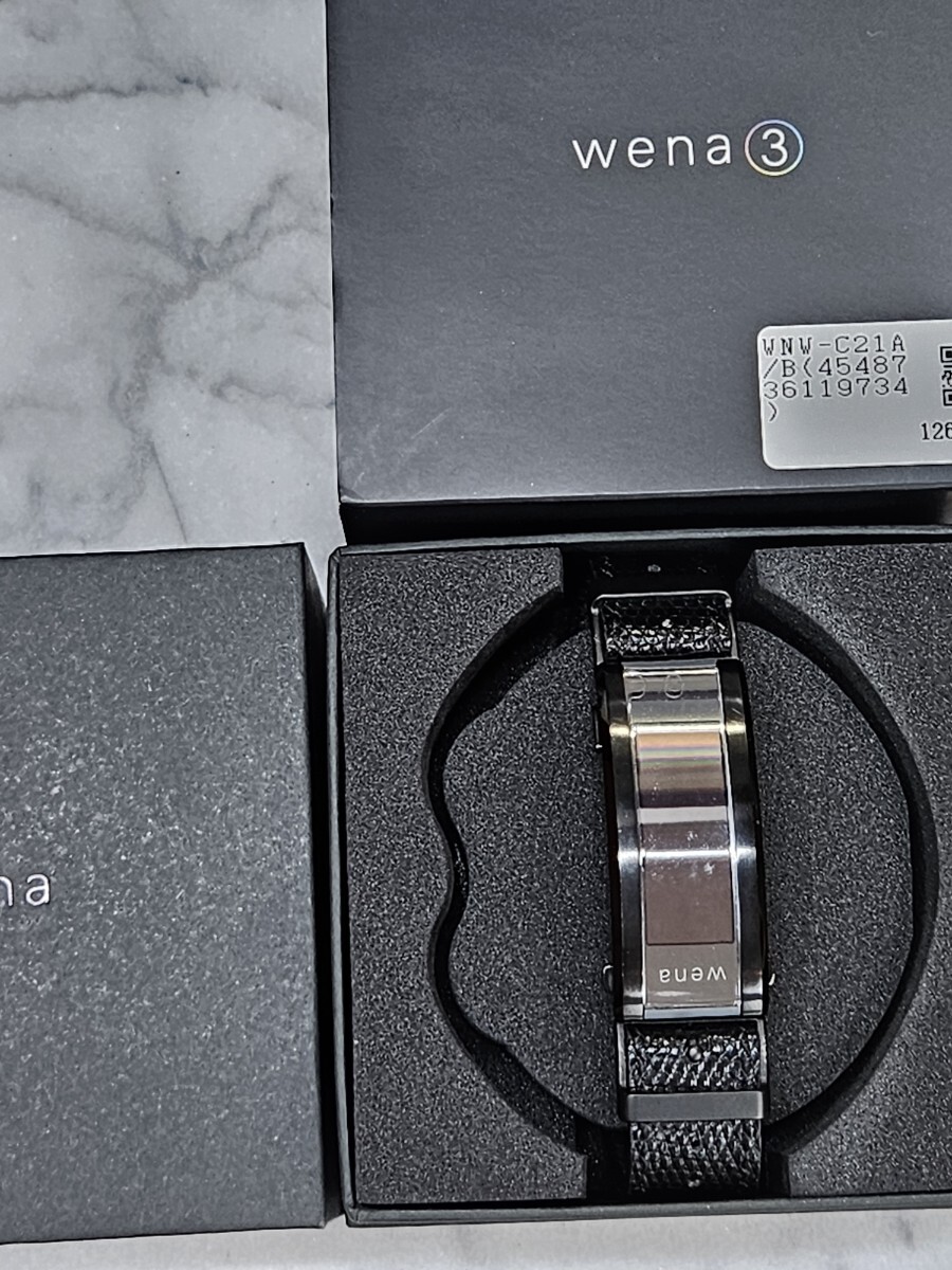 Yahoo!オークション - wena 3 leather プレミアムブラック WNW-C21A/B