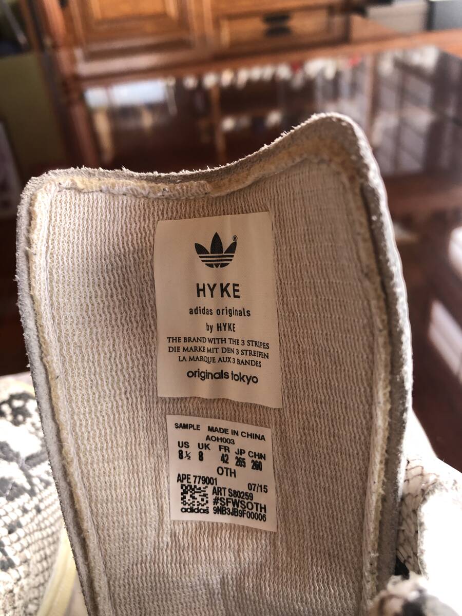 Yahoo!オークション - adidas HYKE スニーカー 26.5 蛇柄 パイソン ベ...