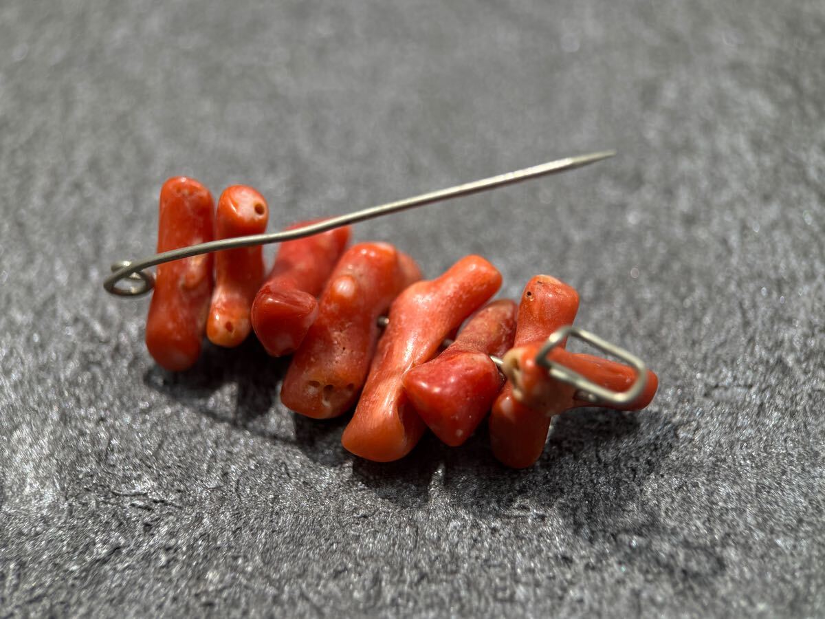 Yahoo!オークション - A624 赤珊瑚 本珊瑚 天然珊瑚 ブローチ ヴィンテ...