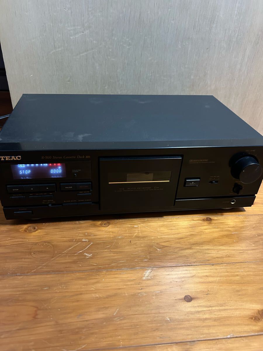 Yahoo!オークション - TEAC R-560 カセットデッキ ジャンク扱い 表示点...