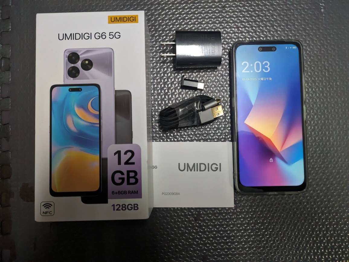 Yahoo!オークション - UMIDIGI G6 5G 極上品 グレーブルー