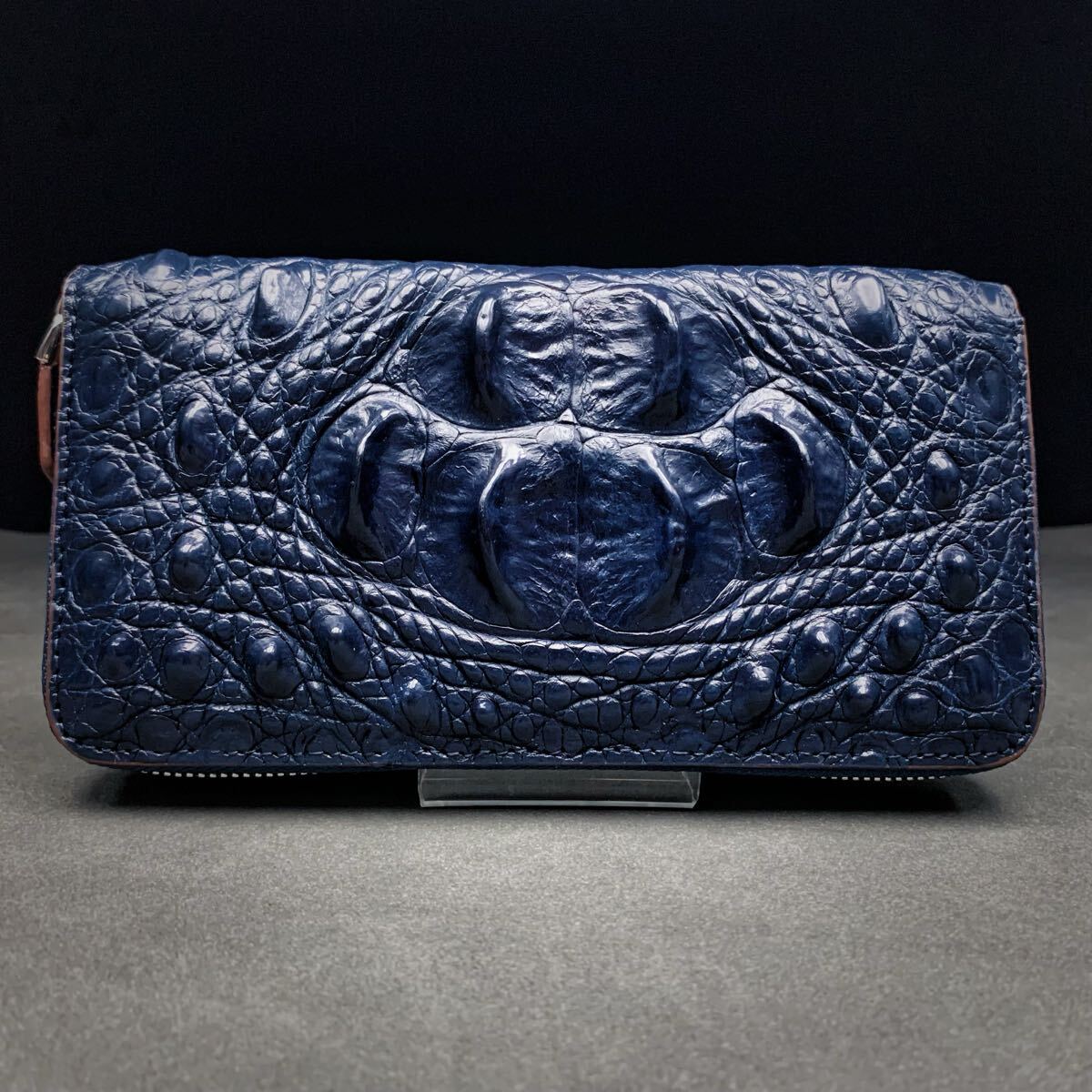 クロコダイル 長財布(ラウンドファスナー/センター部位 クロコダイル 長財布(ラウンドファスナー/センター部位
