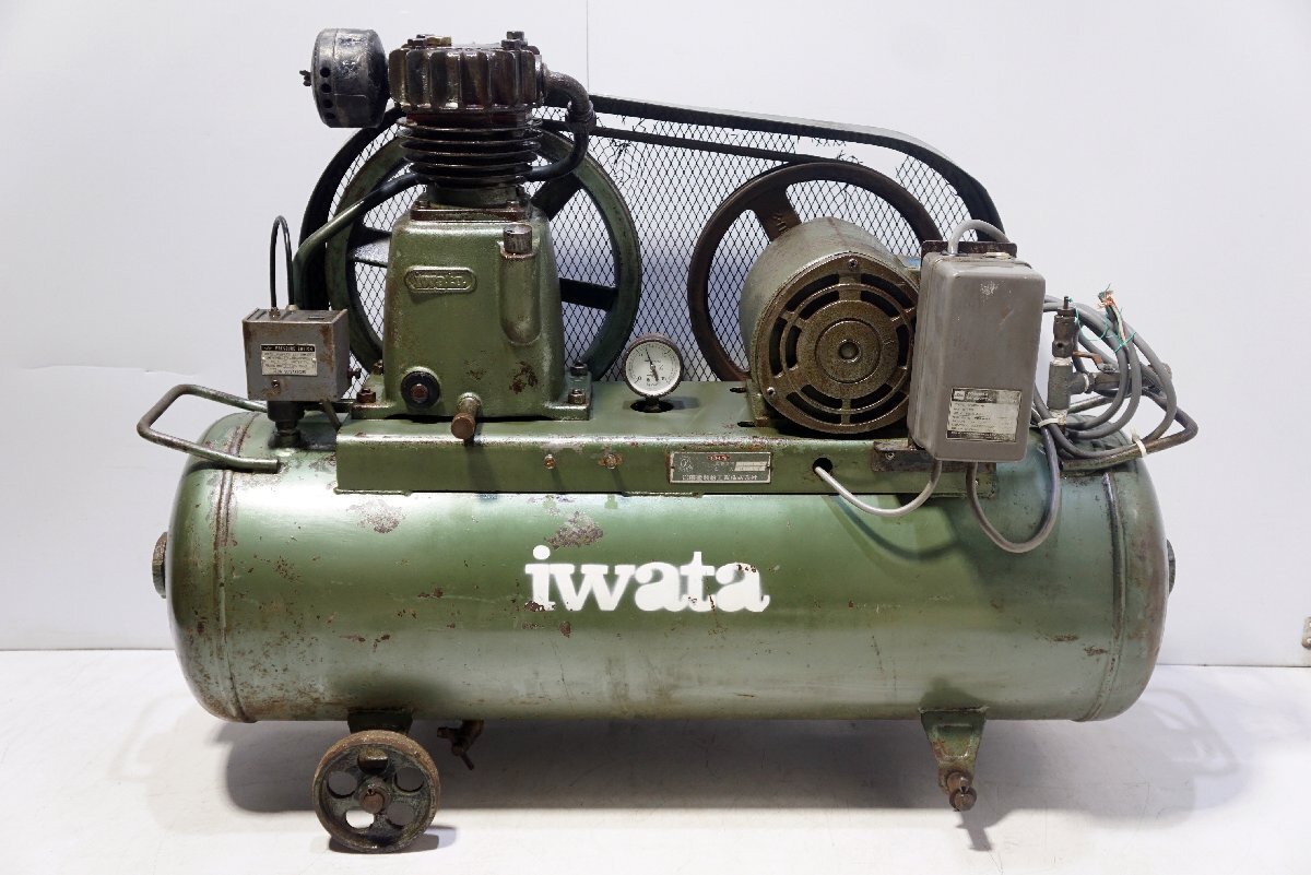Yahoo!オークション - 西P IWATA 岩田 コンプレッサー SU-15N 三相200V...
