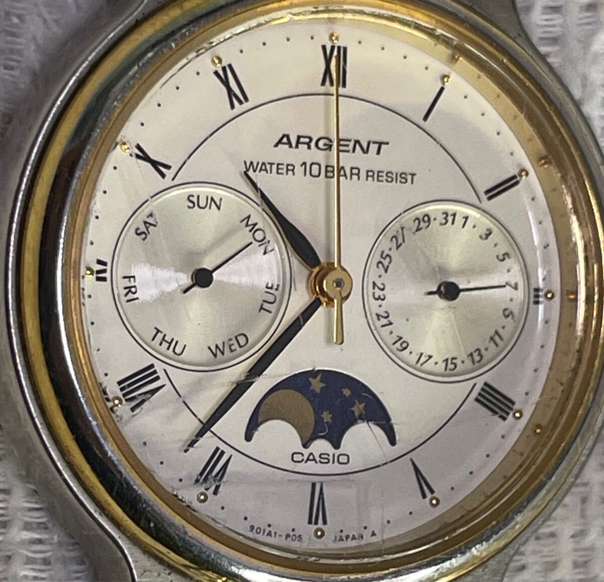 Yahoo!オークション - TN412 希少 カシオ CASIO ARGENT MTW-150 クォー...